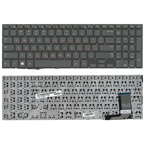 Клавиатура для ноутбука Samsumg 510R5E-S04 черная без рамки