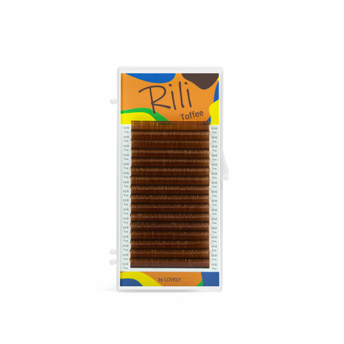 Ресницы коричневые Rili Toffee MIX C 0,10 6-13 mm (16 линий)