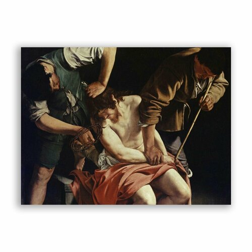 Картина на холсте, репродукция / Орацио Джентилески - Die Dornenkrönung Christi / Размер 30 x 40 см