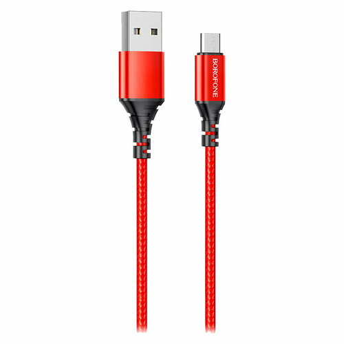 Дата-кабель USB универсальный MicroUSB Borofone BX54 (красный)