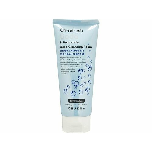 Очищающая пенка для лица ORJENA Oh-Refresh Soda & Hyaluronic Deep Cleansing Foam