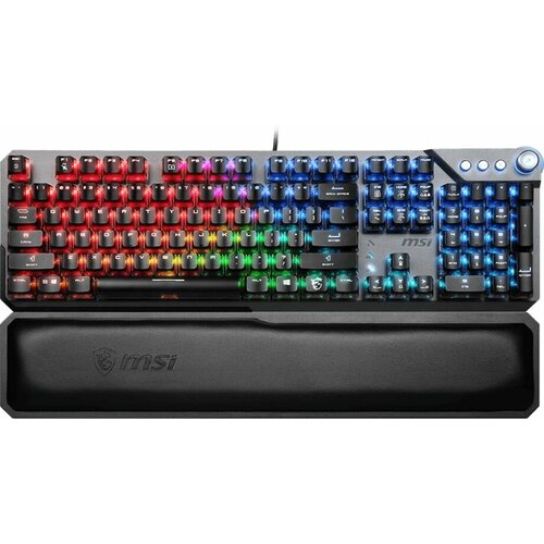 Клавиатура MSI Vigor GK71 Sonic механическая черный USB Multimedia for gamer LED (подставка для запястий) (S11-04RU233-CLA)