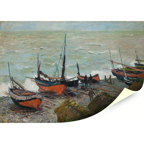 "Рыбацкие лодки", Моне, Клод, картина (репродукция) (60х42 см / без подрамника)