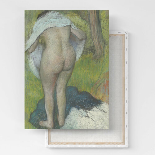 Картина на холсте, репродукция / Дега Эдгар - Girl Drying Herself / Размер 30 x 40 см