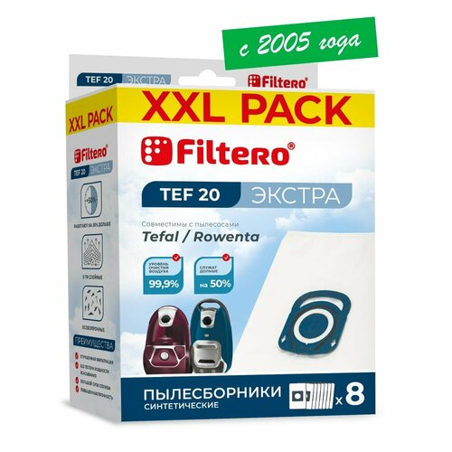 Мешки-пылесборники Filtero TEF 20 XXL Pack экстра 8 штук