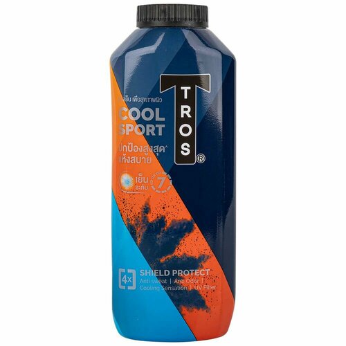 TROS Охлаждающий тальк для тела Cool sport, 280 гр