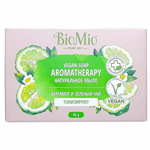 BioMio BIO-SOAP Натуральное туалетное мыло "Бергамот и Зеленый чай" 90г.