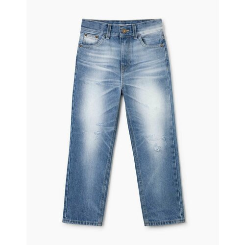 Джинсы  Gloria Jeans, размер 8-9л/134 (34), синий