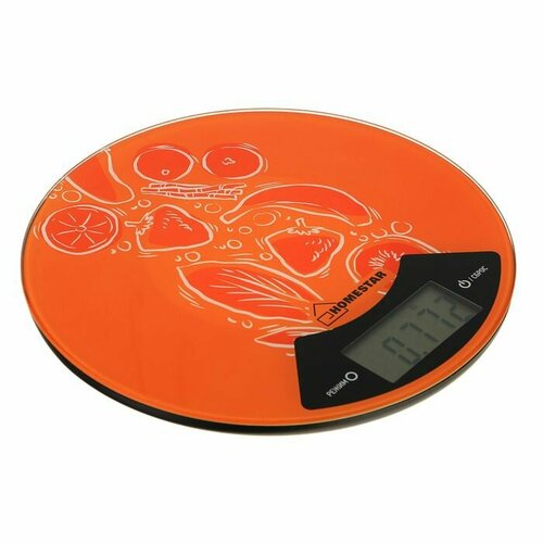 HomeStar Весы кухонные HOMESTAR HS-3007, электронные, до 7 кг, оранжевые