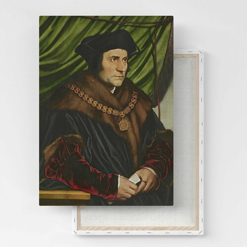 Картина на холсте, репродукция / Ганс Гольбейн - Sir Thomas More / Размер 40 x 53 см