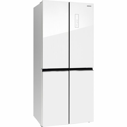 Холодильник NORDFROST RFQ 450 NFGW inverter, INVERTER, Total No Frost, 451 л, A++, Led освещение, Режимы Суперзаморозка до -32 С и Суперохлаждение до +2 С, белое мерцающее стекло