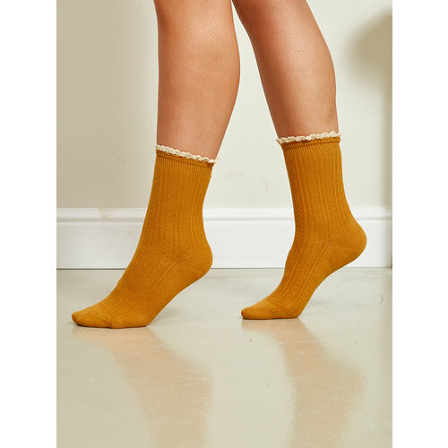 Носки , размер 35/40, золотой, коралловый, горчичный, желтый, бежевый, оранжевый