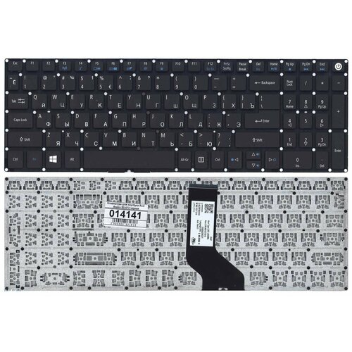 Клавиатура для ноутбука Acer Aspire E5-552 черная без рамки