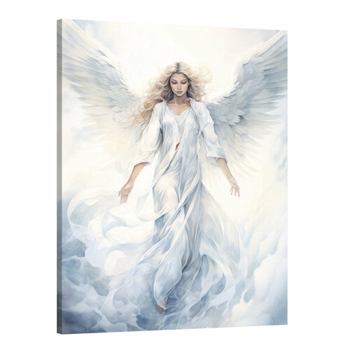 Интерьерная картина 50х70 "Ангел в белом"