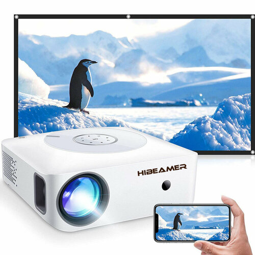 Домашний проектор для просмотра фильмов / Проектор для офиса / Видео проектор Full HD для дома / мультимедийный проектор Smart TV Android