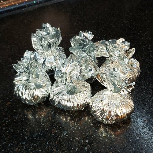 Грузики серебро набор 6шт для воздушных шаров с гелием