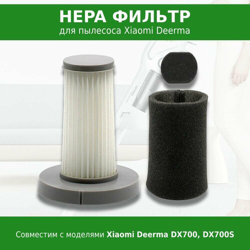HEPA фильтр для вертикального пылесоса Xiaomi Deerma DX700, DX700S, Enchen Vacuum Cleaner V2