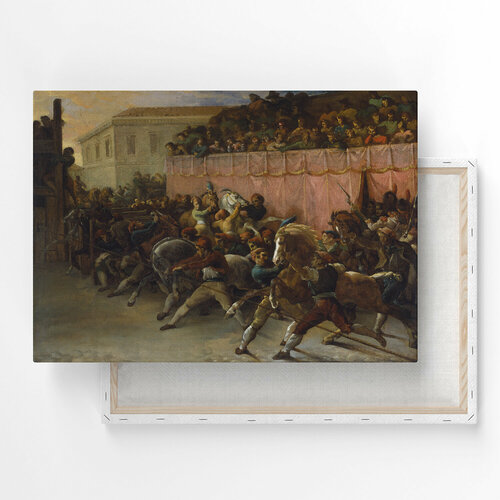 Картина на холсте, репродукция / Riderless Racers at Rome / Теодор Жерико / Размер 30 x 40 см