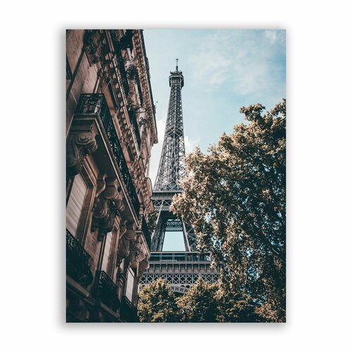 Постер, плакат на бумаге / Париж / Размер 30 x 40 см