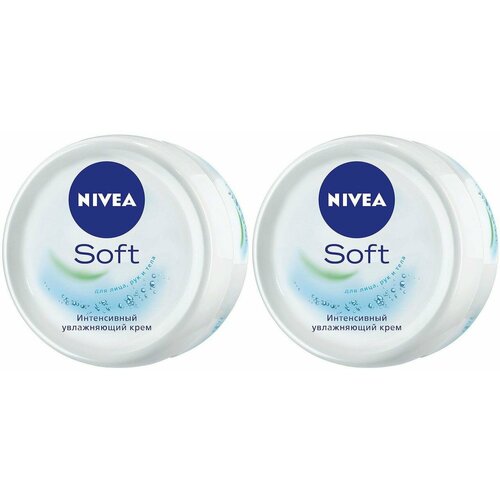 Nivea Soft Крем увлажняющий, 200 мл, 2 шт