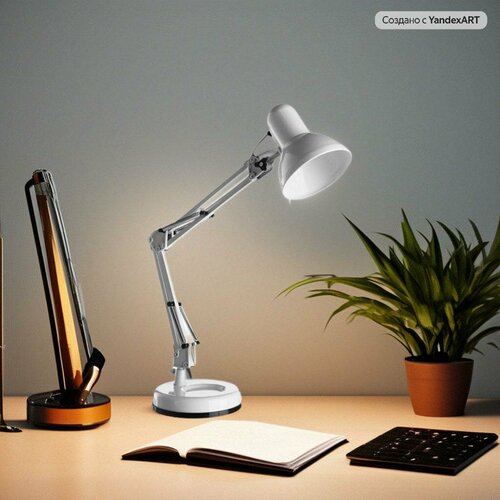 Лампа офисная Arte Lamp  Junior A1330LT-1WH, E27, 40 Вт, белый