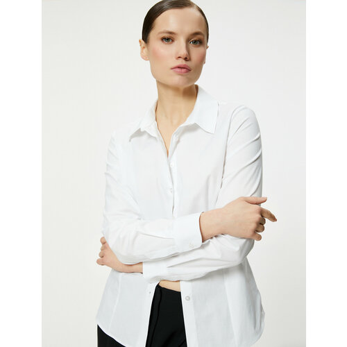 Рубашка KOTON, размер 38, белый