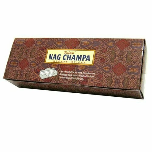 Tulasi NAG CHAMPA Incense Sticks, Sarathi (Туласи благовония НАГ чампа, Саратхи), шестигранник 15 г