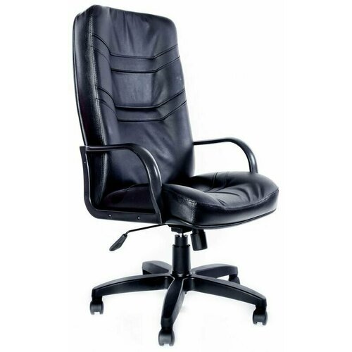 Компьютерное кресло Министр PL офисное, обивка: натуральная кожа, цвет: черный