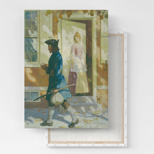 Картина на холсте, репродукция / Ньюэлл Конверс Уайет - Franklin Arrival / Размер 30 x 40 см