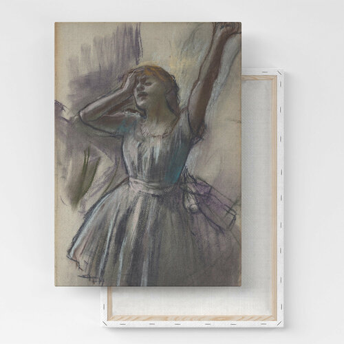 Картина на холсте, репродукция / Дега Эдгар - Dancer Stretching / Размер 40 x 53 см