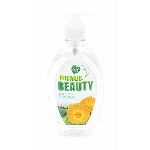 Organic Beauty / Органик Бьюти Гель для интимной гигиены с экстрактом календулы и грейпфрута 500мл / уход за телом