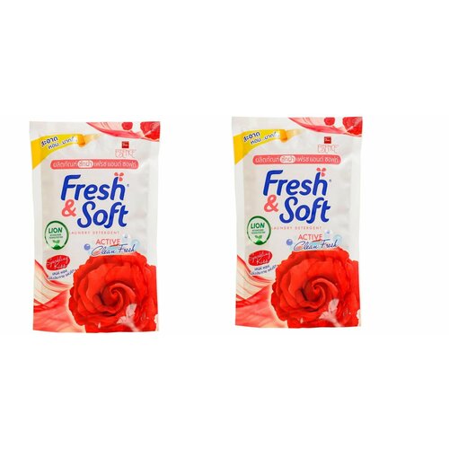 Lion Жидкое средство для стирки Fresh Soft, 400 мл, 2 шт