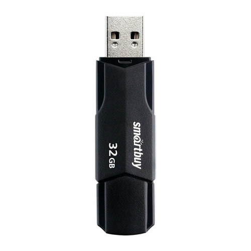 Флеш-диск 32GB SMARTBUY Clue USB 2.0, черный, SB32GBCLU-K упаковка 2 шт.