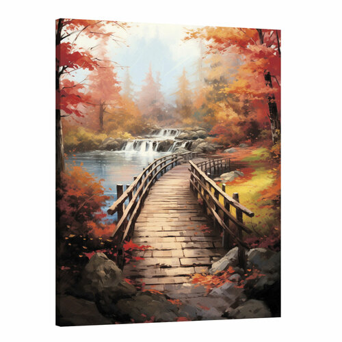Интерьерная картина 50х70 "Осенний лес"