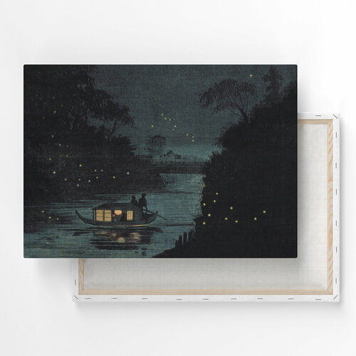 Картина на холсте, репродукция / Кобаяси Киётика - Fireflies at Ochanomizu / Размер 30 x 40 см