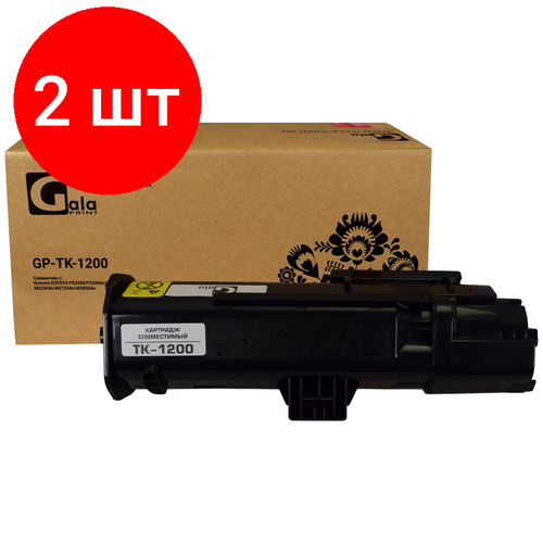 Комплект 2 штук, Тонер-картридж Galaprint TK-1200 чер. для Kyocera ECOSYS M2235/P2335/M2735