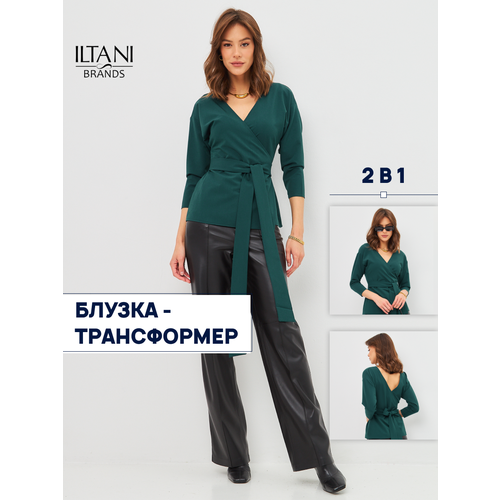 Блуза ILTANI, размер M, зеленый