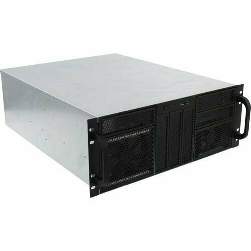 Procase Корпус RE411-D6H8-FE-65 Корпус 4U server case,6x5.25+8HDD, черный, без блока питания, глубина 650мм, MB EATX 12"x13", панель вентиляторов 3