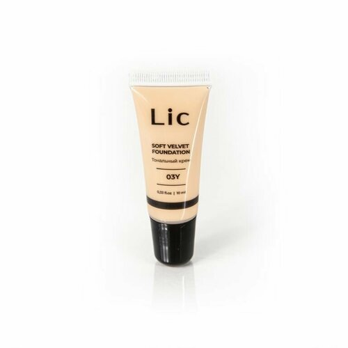 Lic Крем тональный мини-версия Soft Velvet Foundation Mini version тон 03Y 10 мл