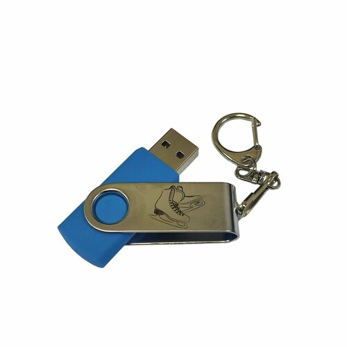 USB-флеш-накопитель фигурное катание флешка для фигуриста голубая 4GB