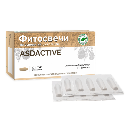 Свечи ASDACTIVE, 1 уп, блистер