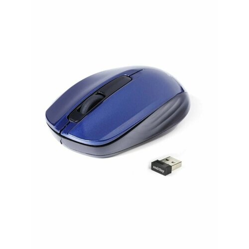 Мышка Беспроводная для компьютера SmartBuy Синяя 332