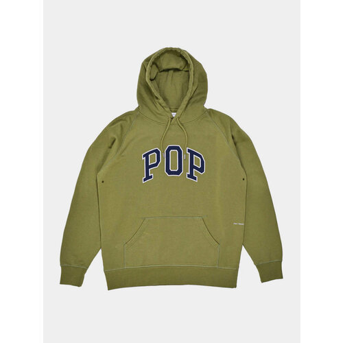 Худи POP TRADING COMPANY Arch, размер M, зеленый