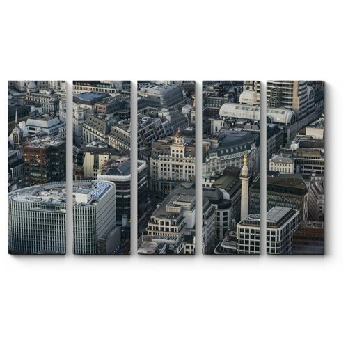 Модульная картина Вечерний Лондон с высоты 130x78