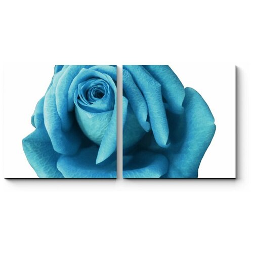 Модульная картина Голубая роза 50x25