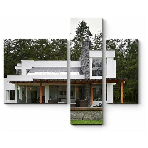 Модульная картина Современный дом110x91