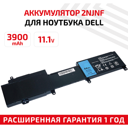 Аккумулятор (АКБ, аккумуляторная батарея) 2NJNF для ноутбука Dell, 11.1В, 44Вт, черный