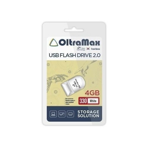 USB флэш-накопитель OLTRAMAX OM-4GB-330-White