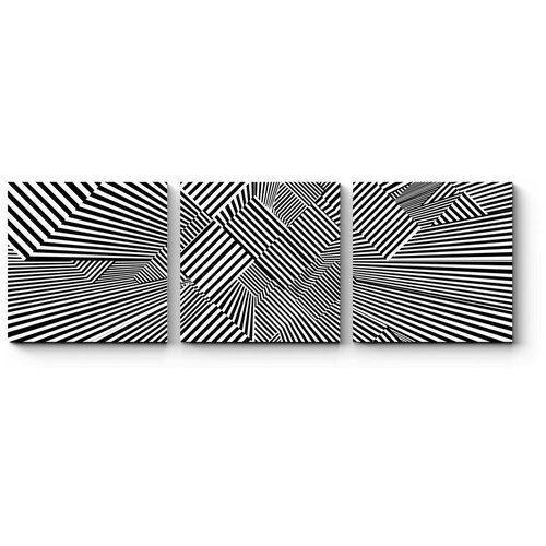 Модульная картина Трехмерный лабиринт 60x20