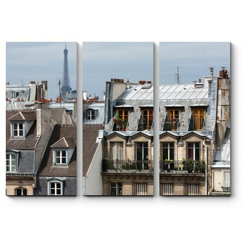 Модульная картина Классические домики старого Парижа120x86